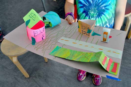 Paper Rollercoaster Sculptures | Carle Museum